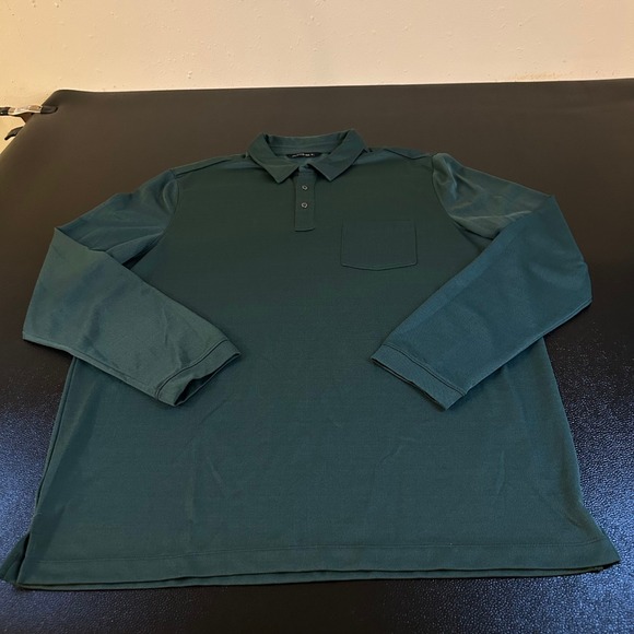 Axist | Shirts | Axist Long Sleeve Polo Shirt Golf Collared Pocket ...